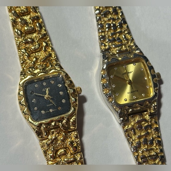 Azur | Jewelry | Azur Japona Ladies Watch Set Gold Nugget 8s 90s Old ...